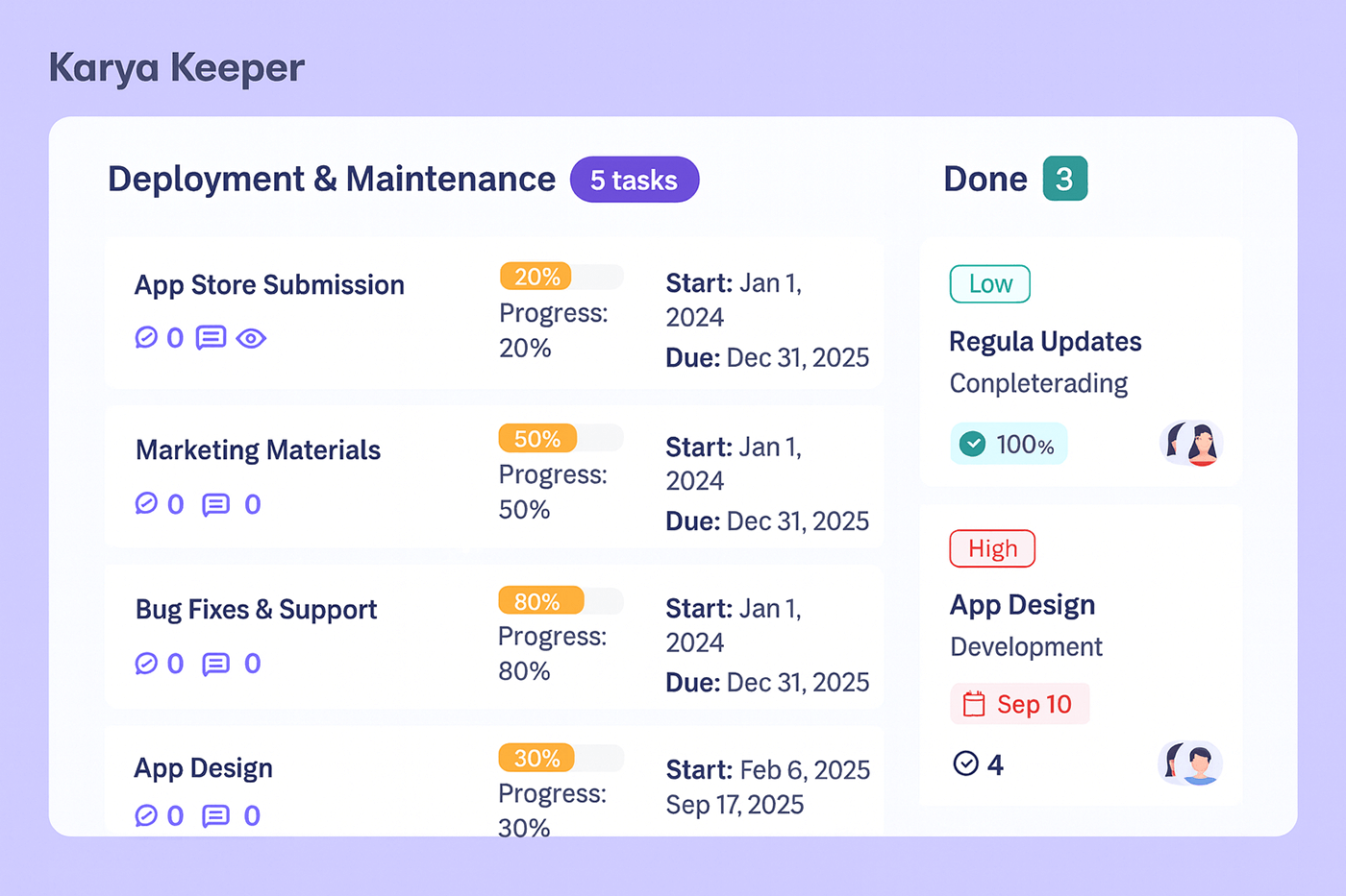 Efficient & Easy to Use Task Management Software - Karya Keeper